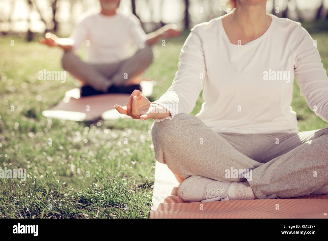 Mature person family foreground hi-res stock photography and images - Alamy