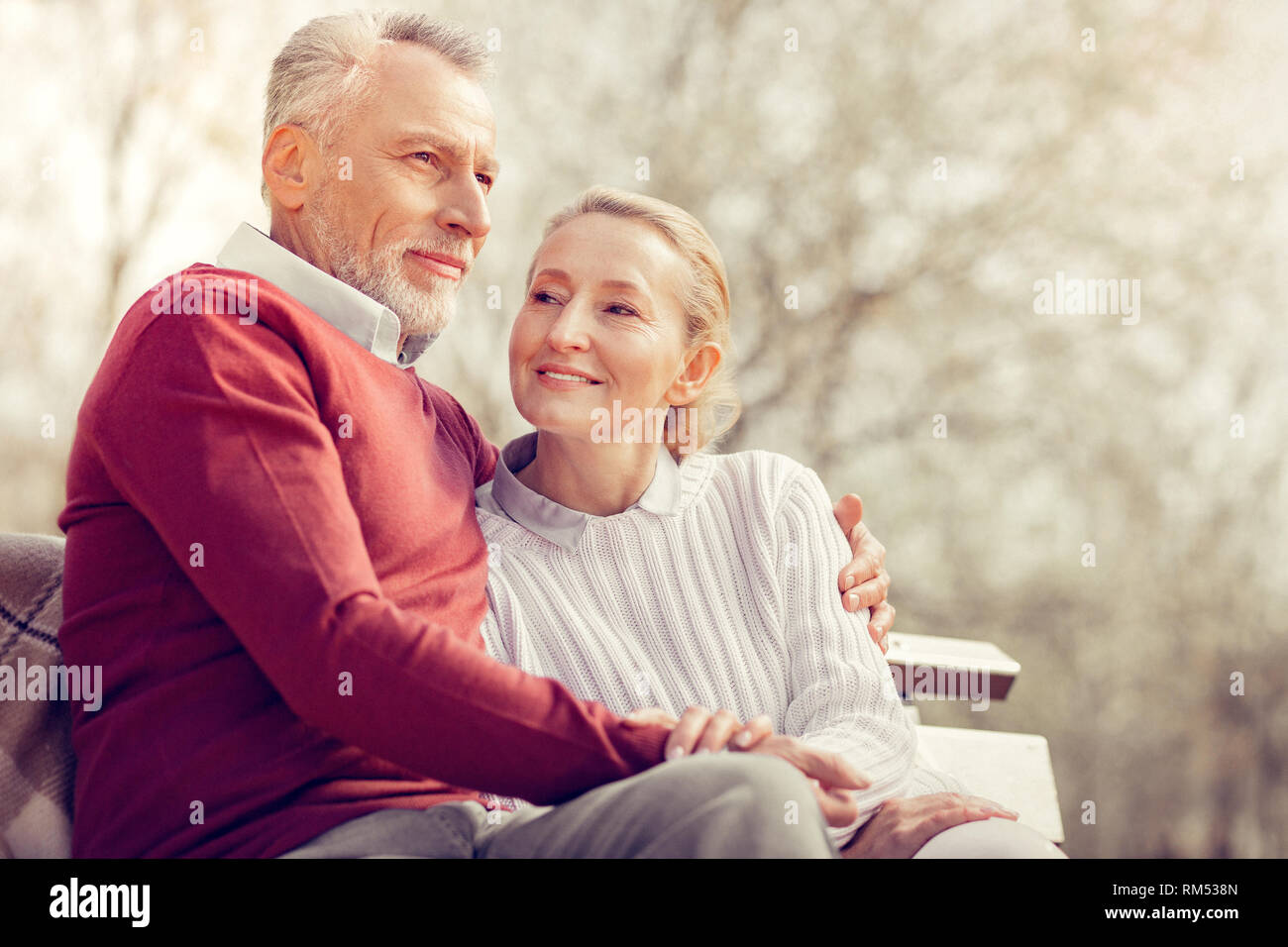 Romantic couple caressing hi-res stock photography and images - Alamy