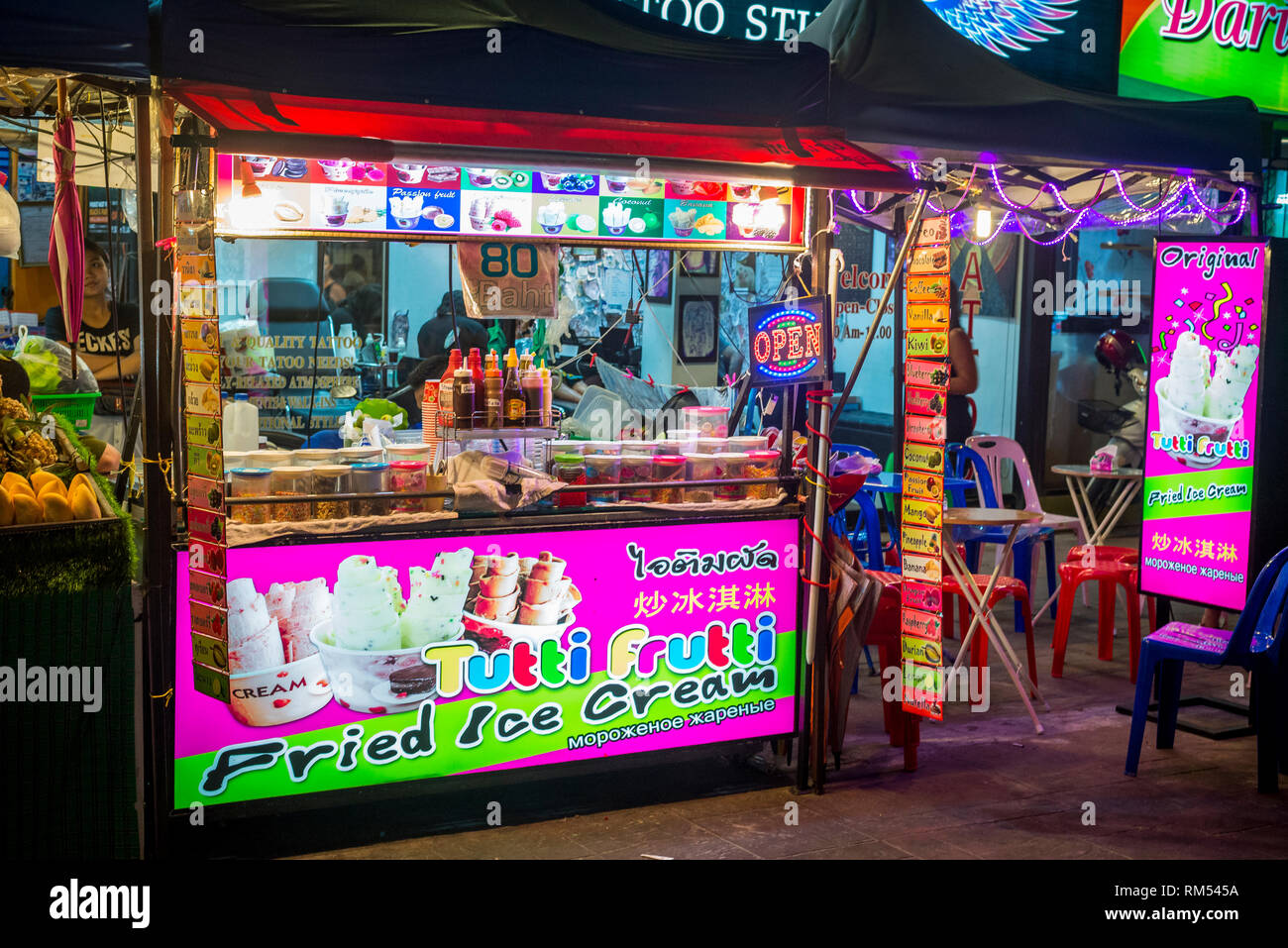 Street vendor selling ice cream hi-res stock photography and images - Alamy