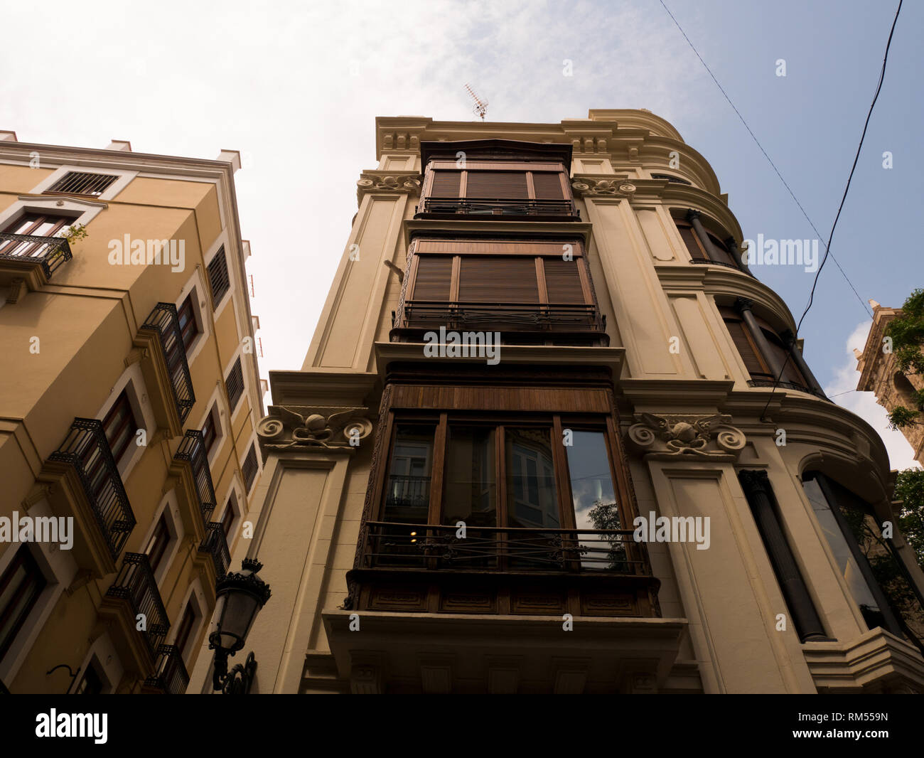 very nice palaces in Valencia city, Spain Stock Photo - Alamy