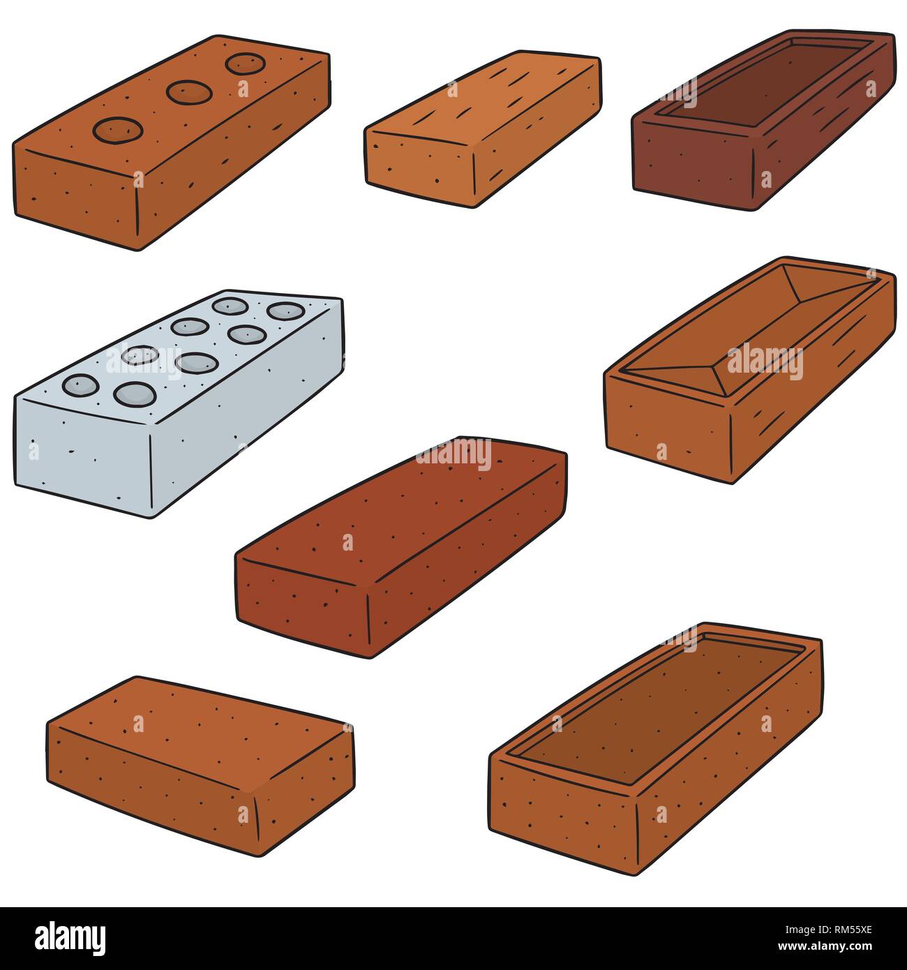 vector set of brick Stock Vector Image & Art - Alamy