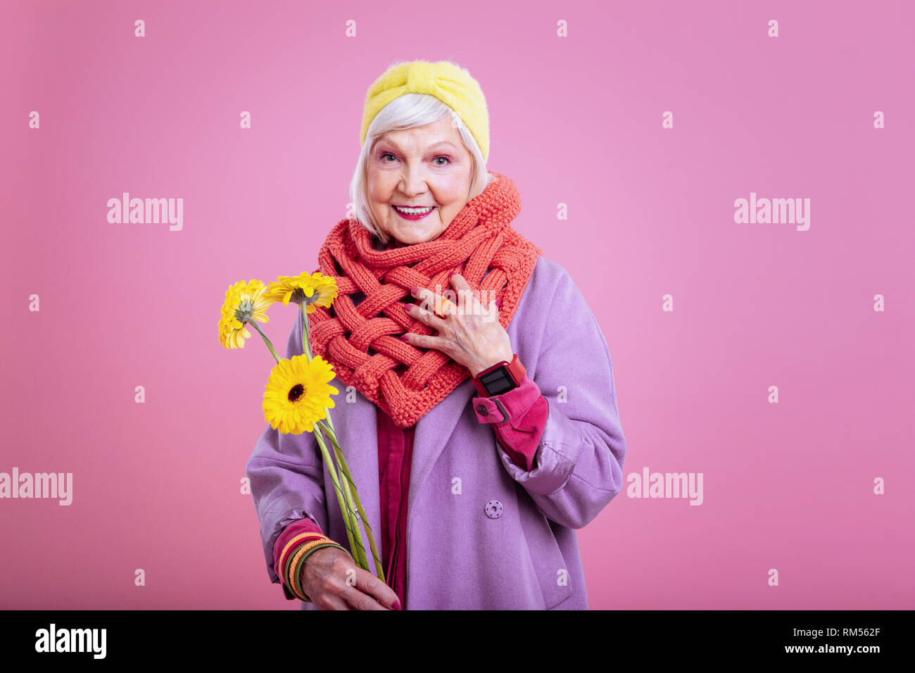 Stylish elderly hi-res stock photography and images - Alamy