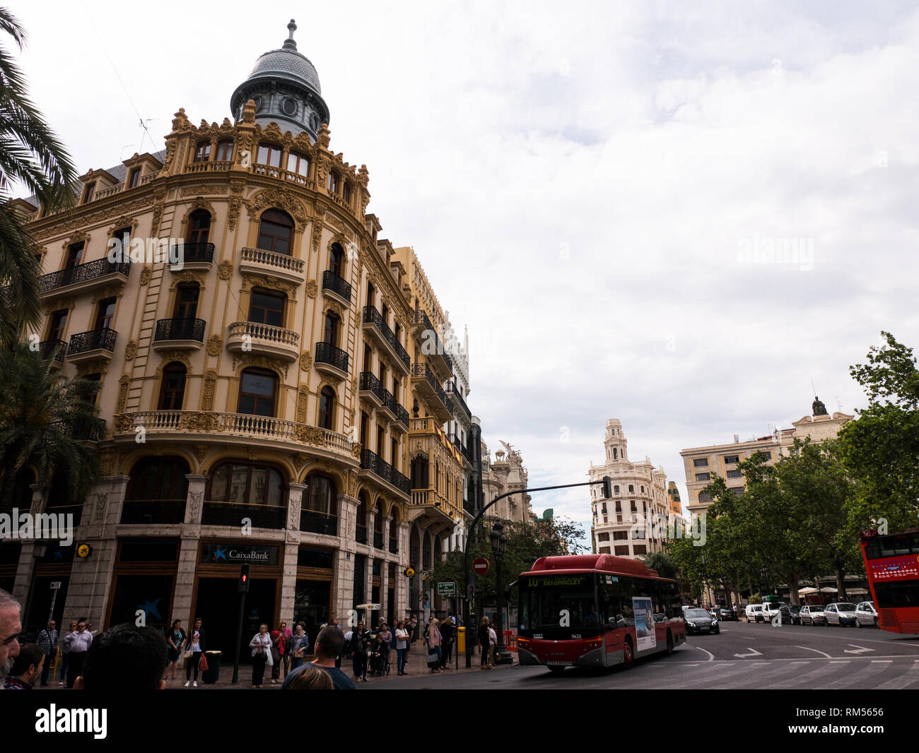 very nice palaces in Valencia city, Spain Stock Photo - Alamy