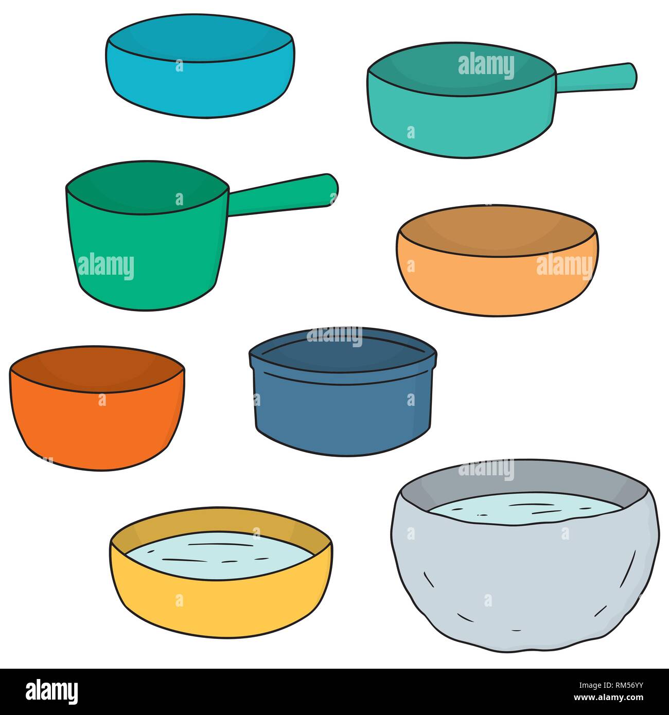 vector set of water dipper Stock Vector Image & Art - Alamy