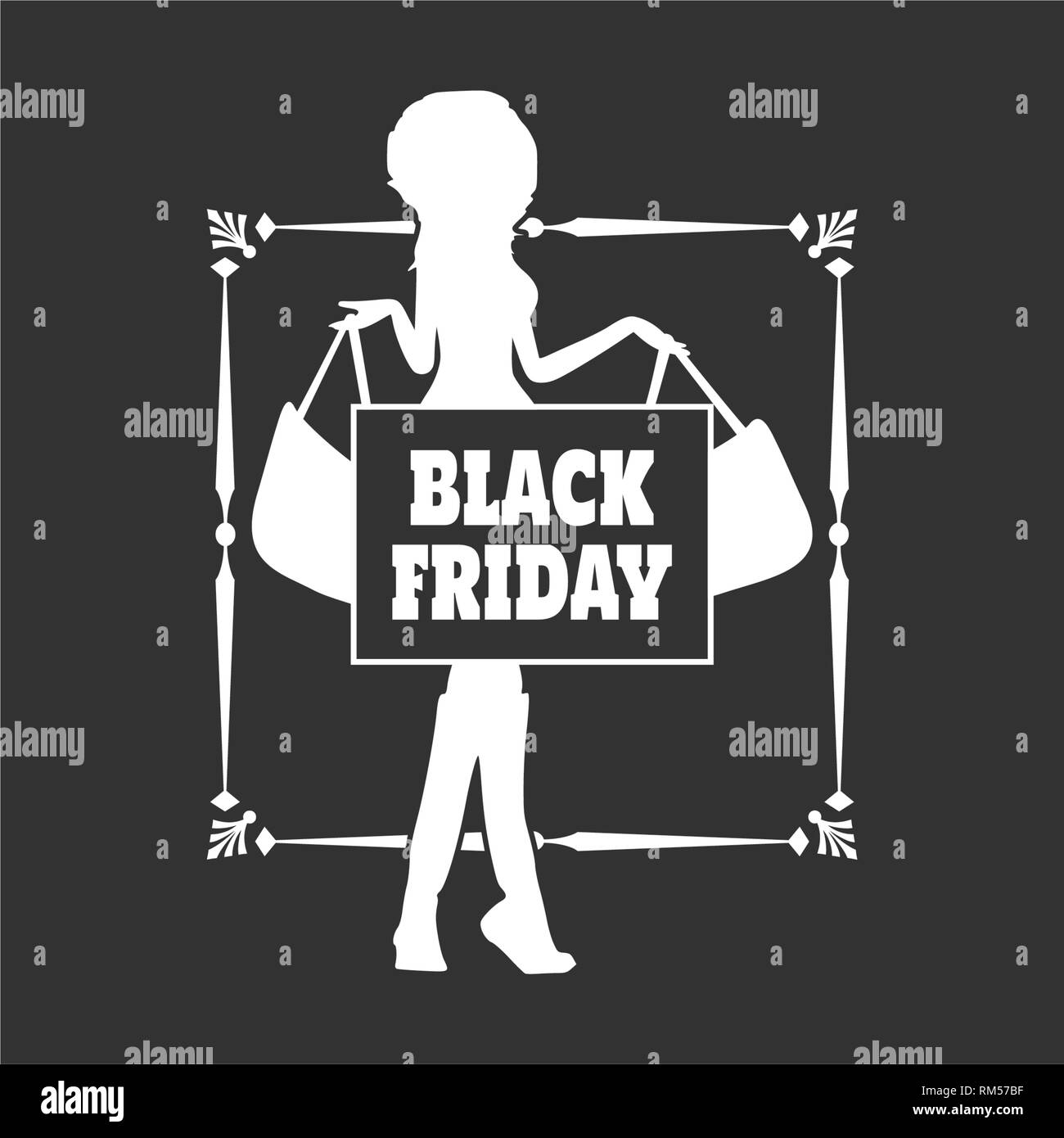 Girl shopping discount Black and White Stock Photos & Images - Alamy
