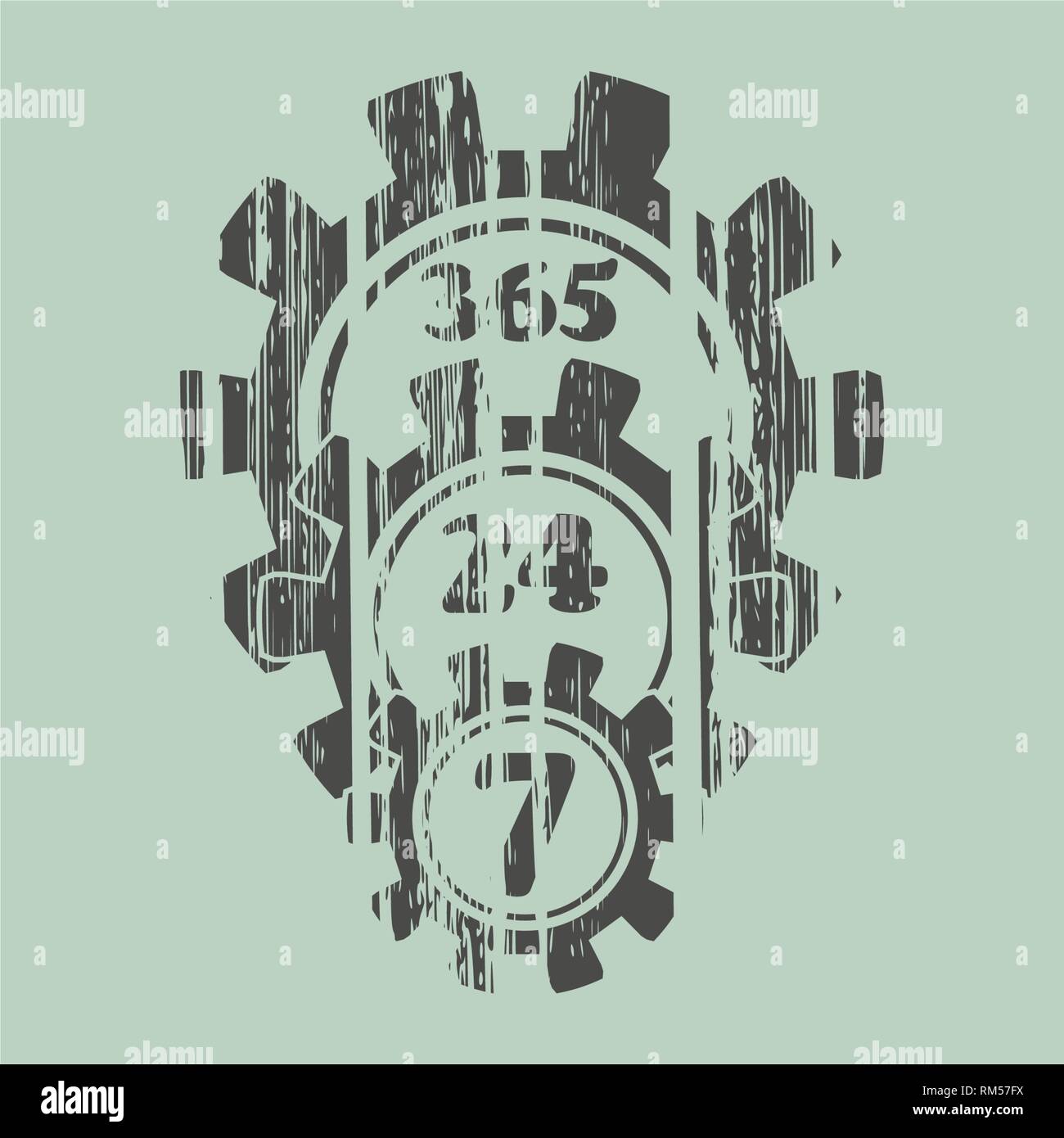 Clock cog wheels Stock Vector Images - Alamy