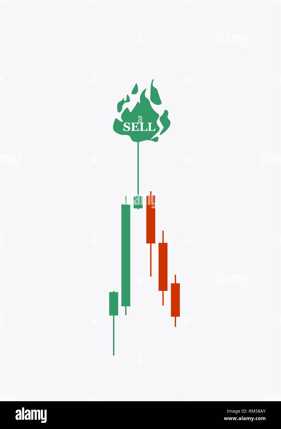 Candlestick stock exchange background Stock Vector Image & Art - Alamy