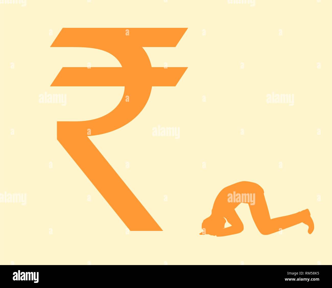 Offering prayer Stock Vector Images - Alamy