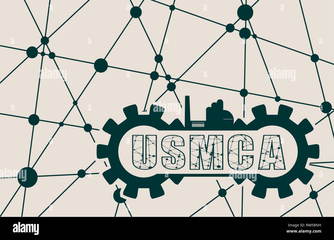 USMCA - United States Mexico Canada Agreement Stock Vector Image & Art ...