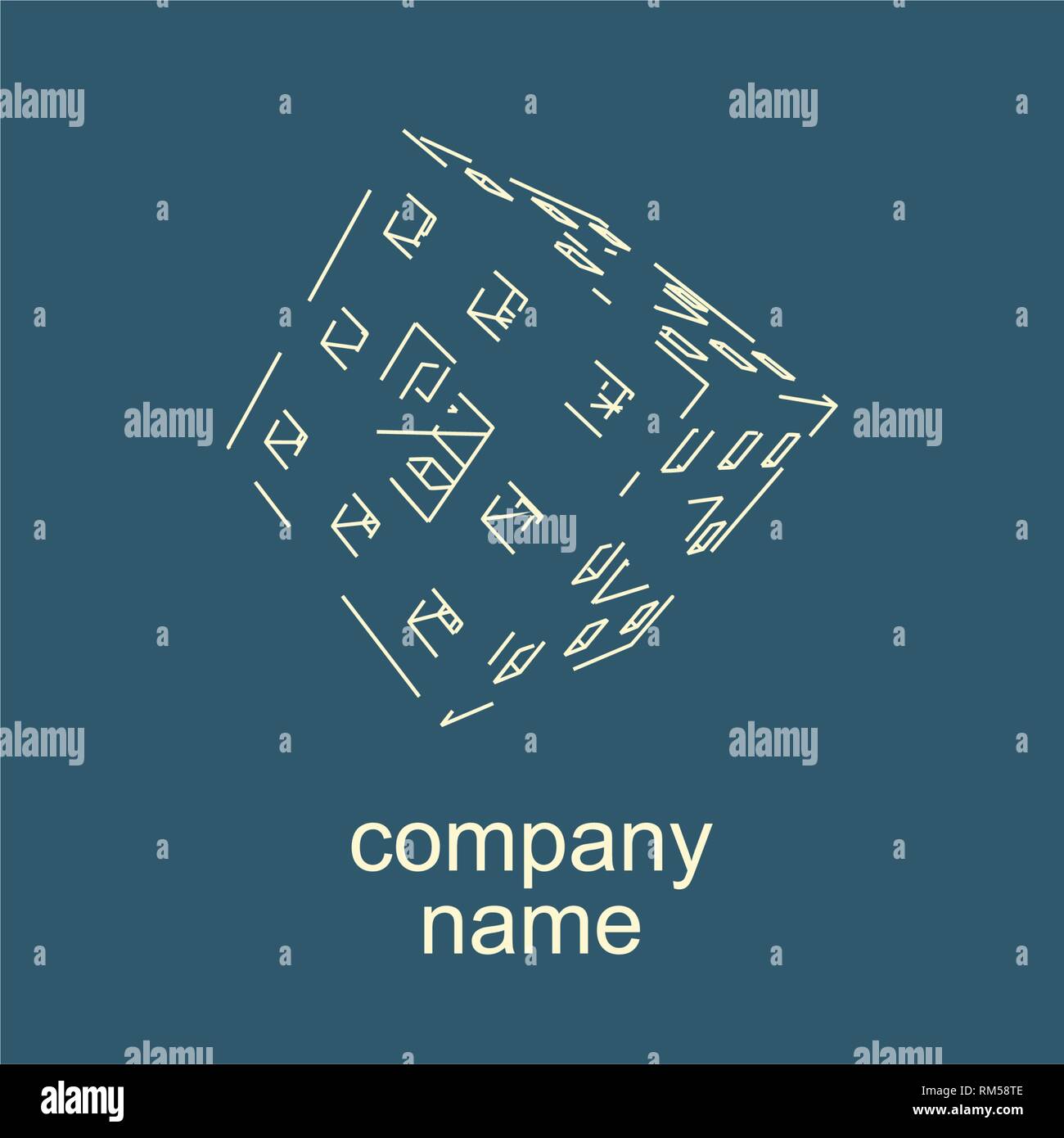 Geometry design emblem Stock Vector Image & Art - Alamy