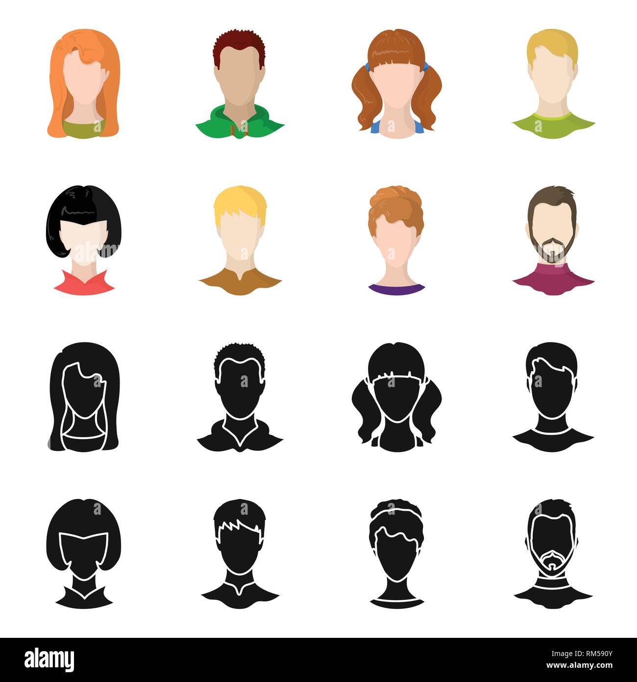 Vector illustration of professional and photo logo. Set of professional ...