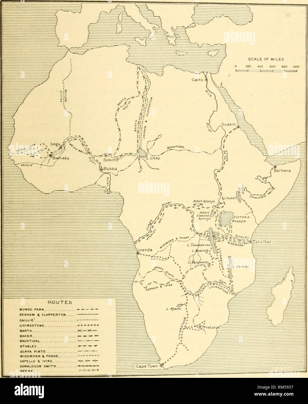 Map of africa 1900 hi-res stock photography and images - Alamy