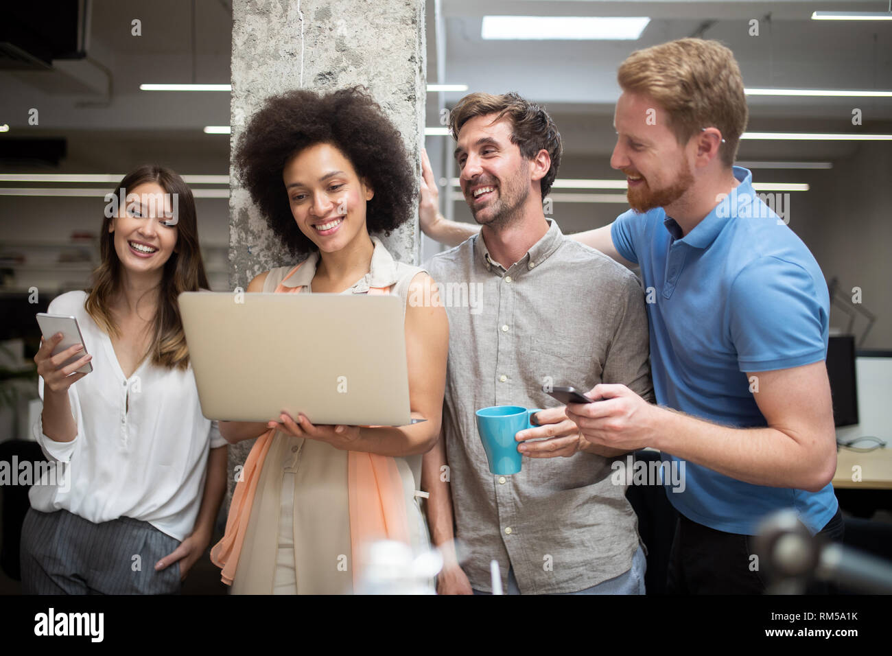 Business people good teamwork in office. Teamwork successful meeting ...