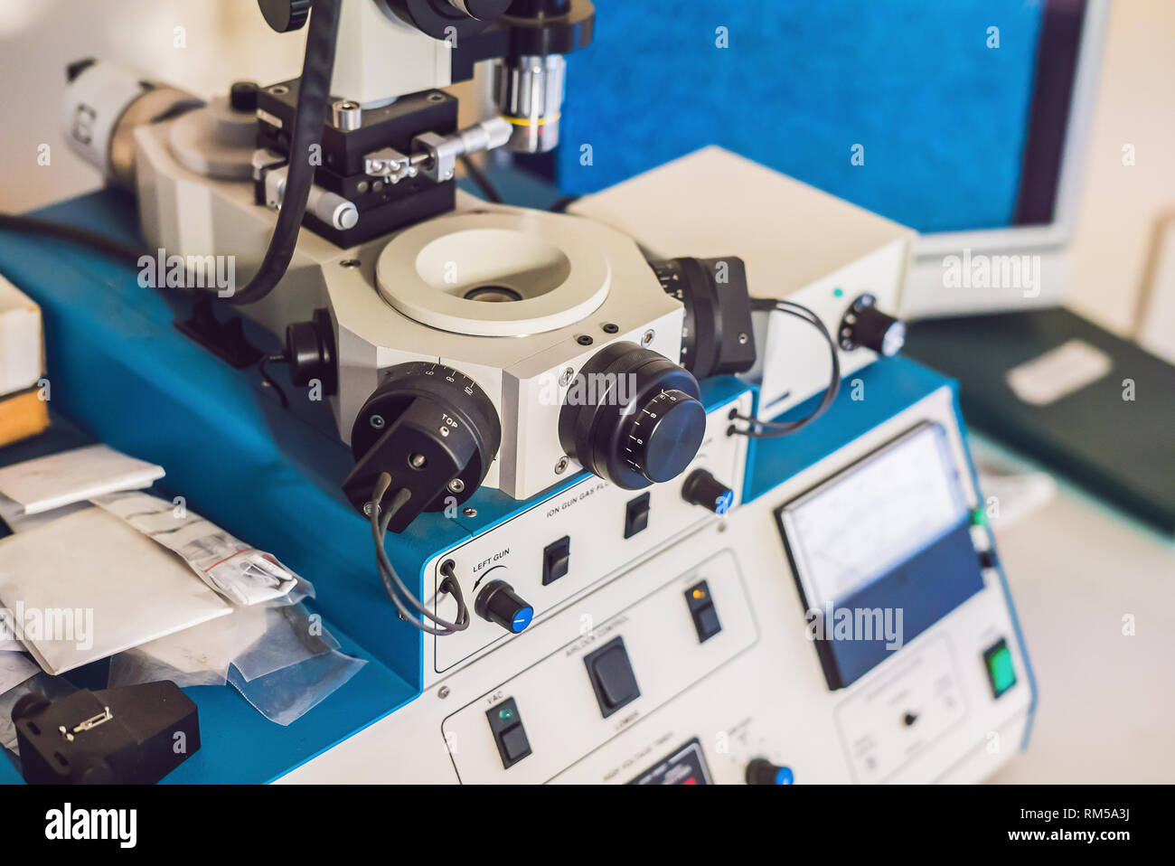 ion etching system for solid samples preparation for electron ...