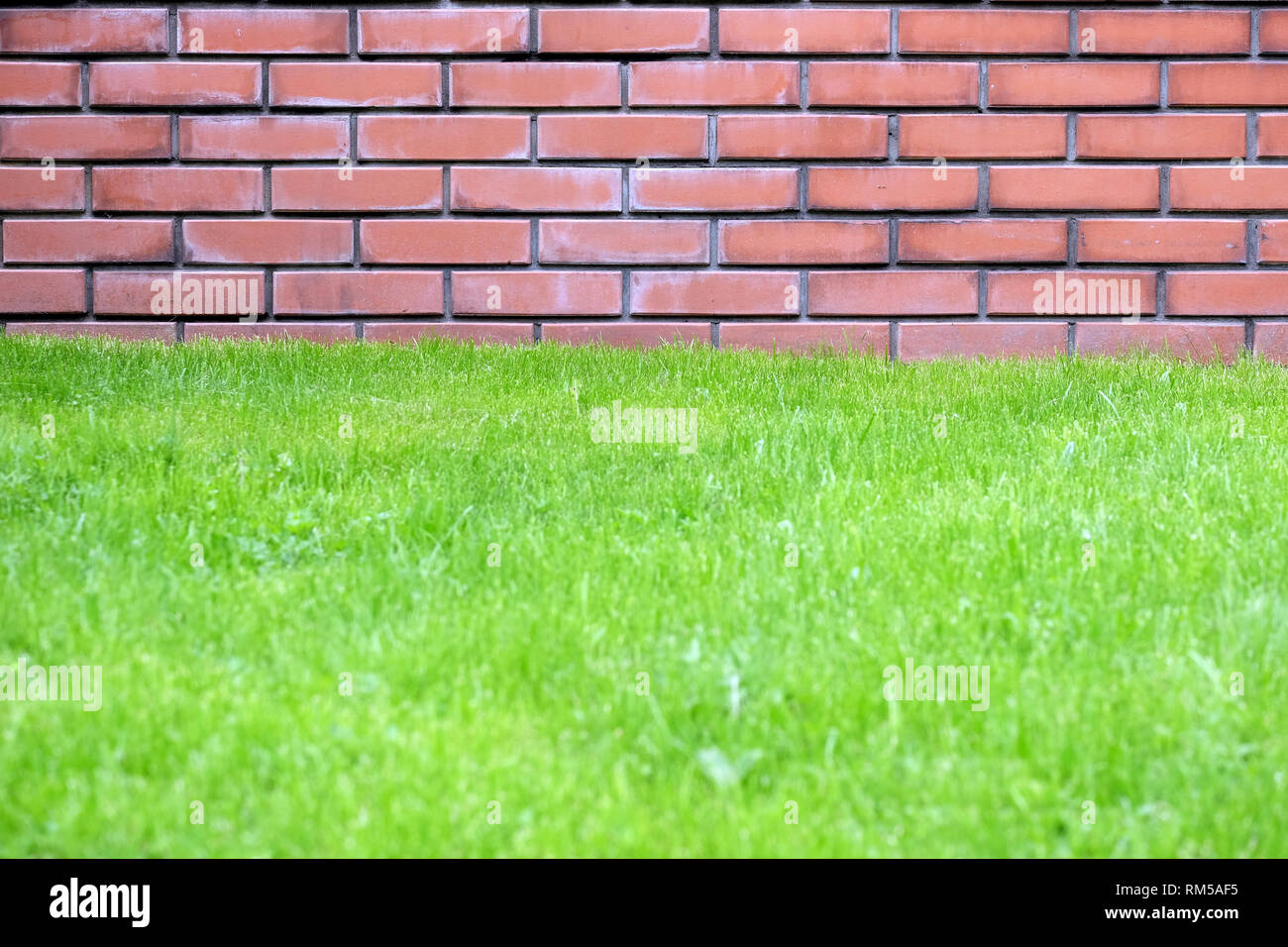 Grass lawn brick pattern hi-res stock photography and images - Alamy