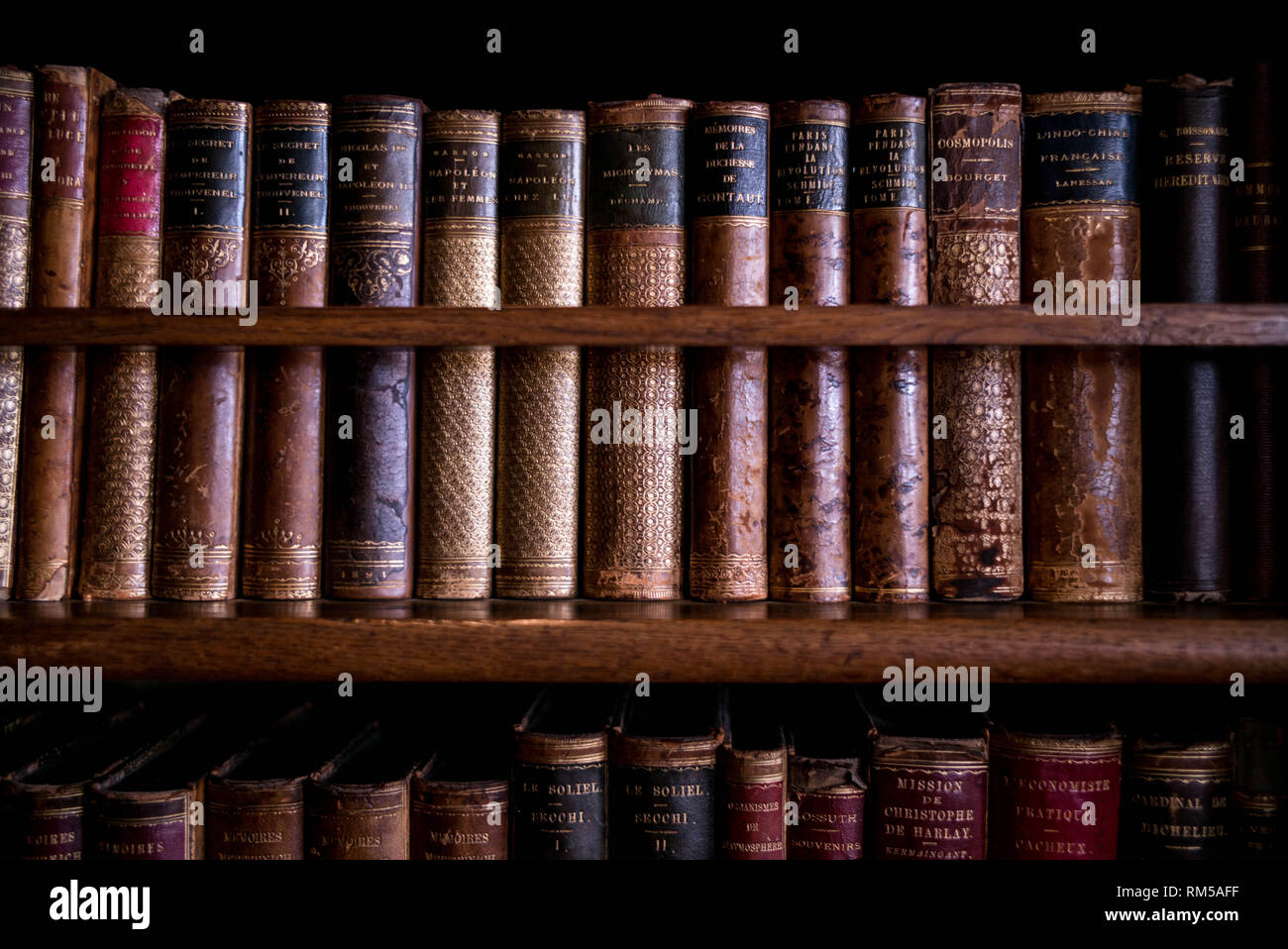 Leather bound books hi-res stock photography and images - Alamy