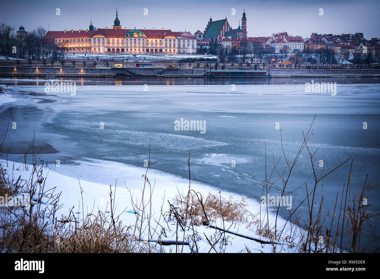Old Town Warsaw And Winter Stock Photos & Old Town Warsaw And Winter ...