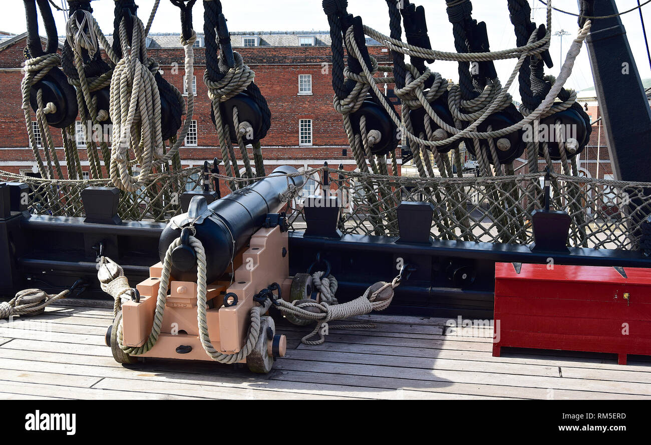 Portsmouth Historic Dockyard, Portsmouth, Hampshire, 240916 Stock Photo ...