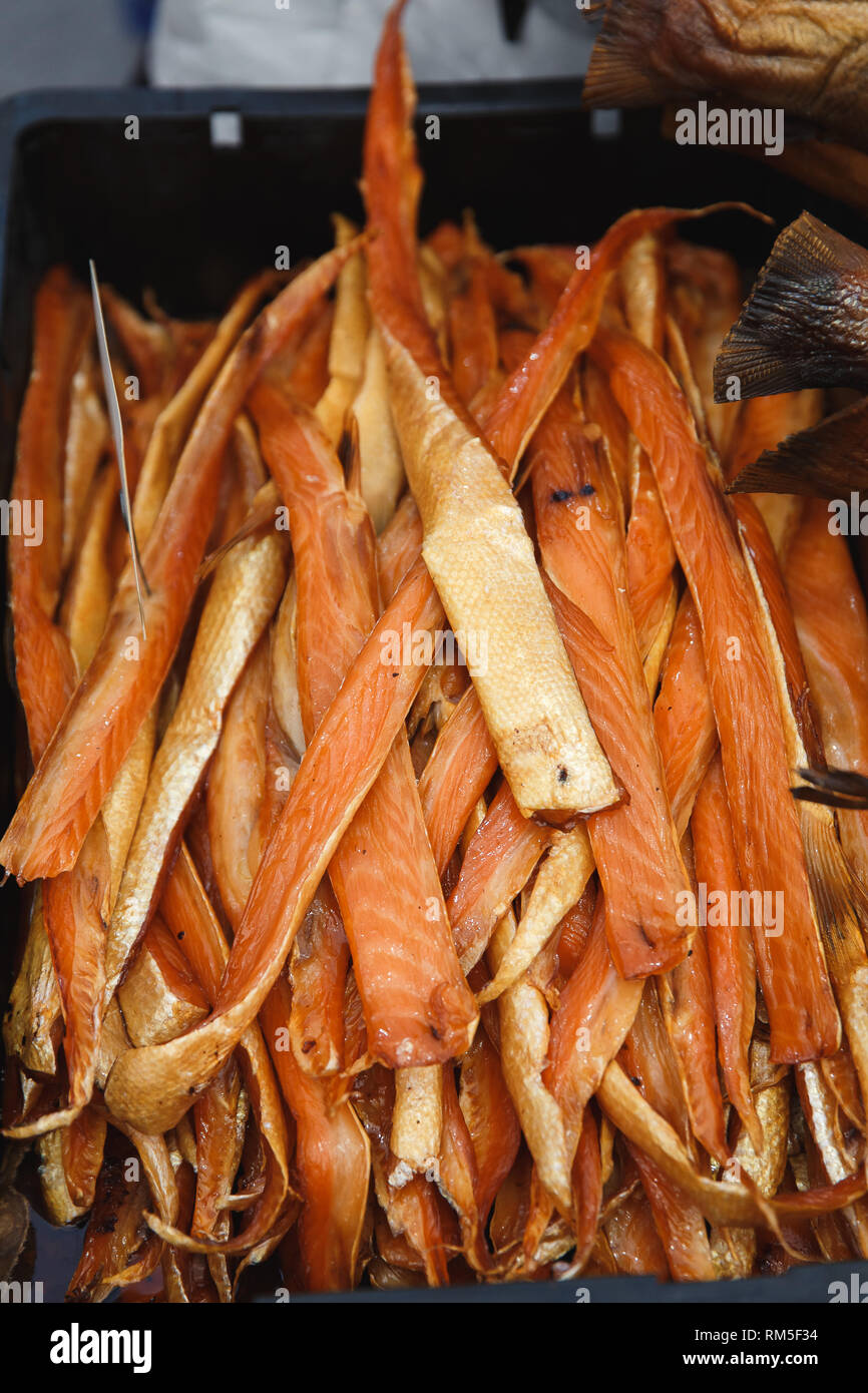 Smoked fish street market hi-res stock photography and images - Alamy