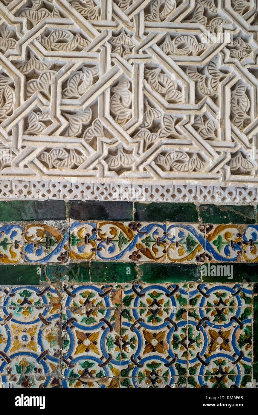 Seville alcazar ceramic tiles hi-res stock photography and images - Alamy