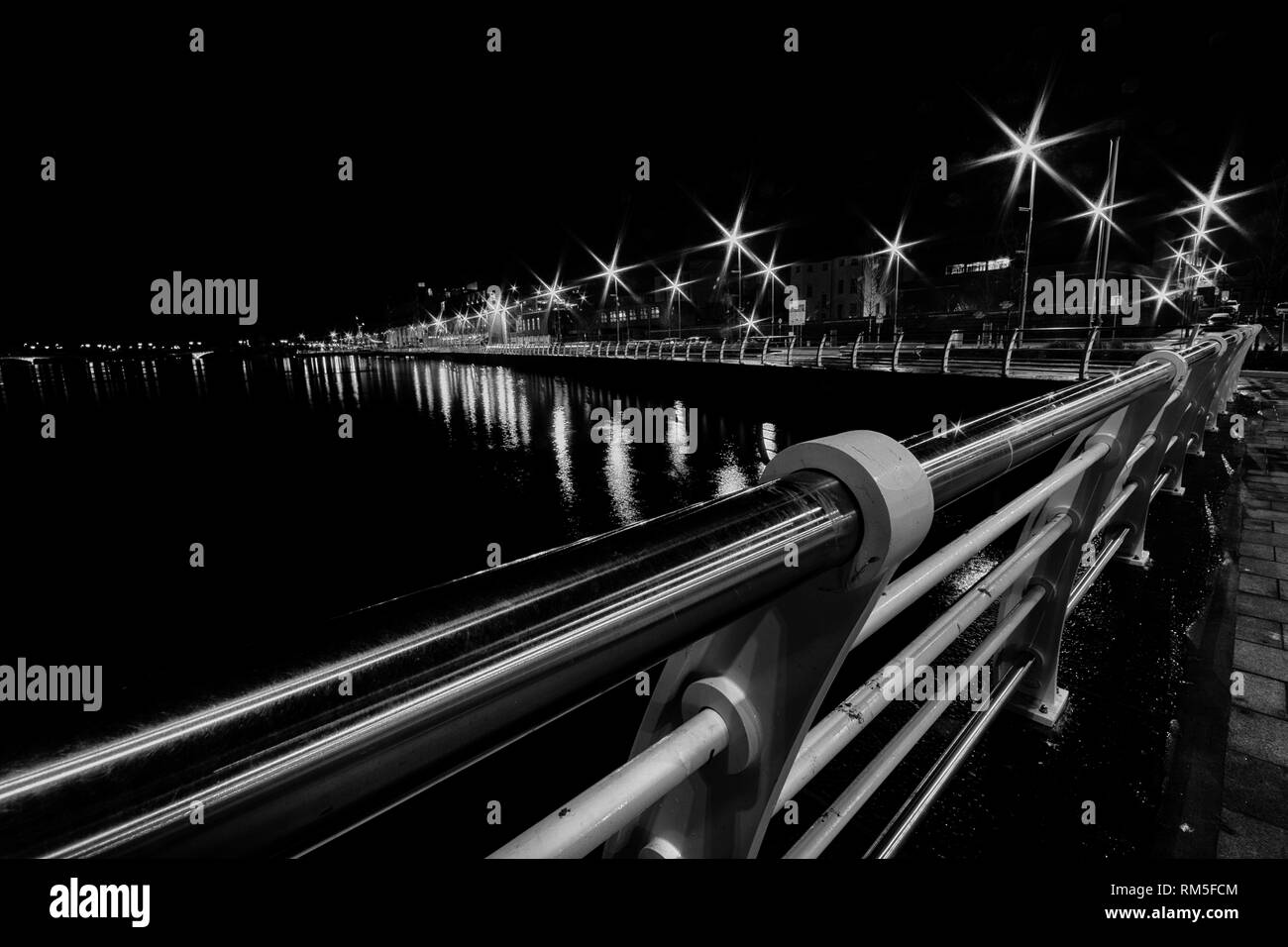 Limerick city river walk Black and White Stock Photos & Images - Alamy