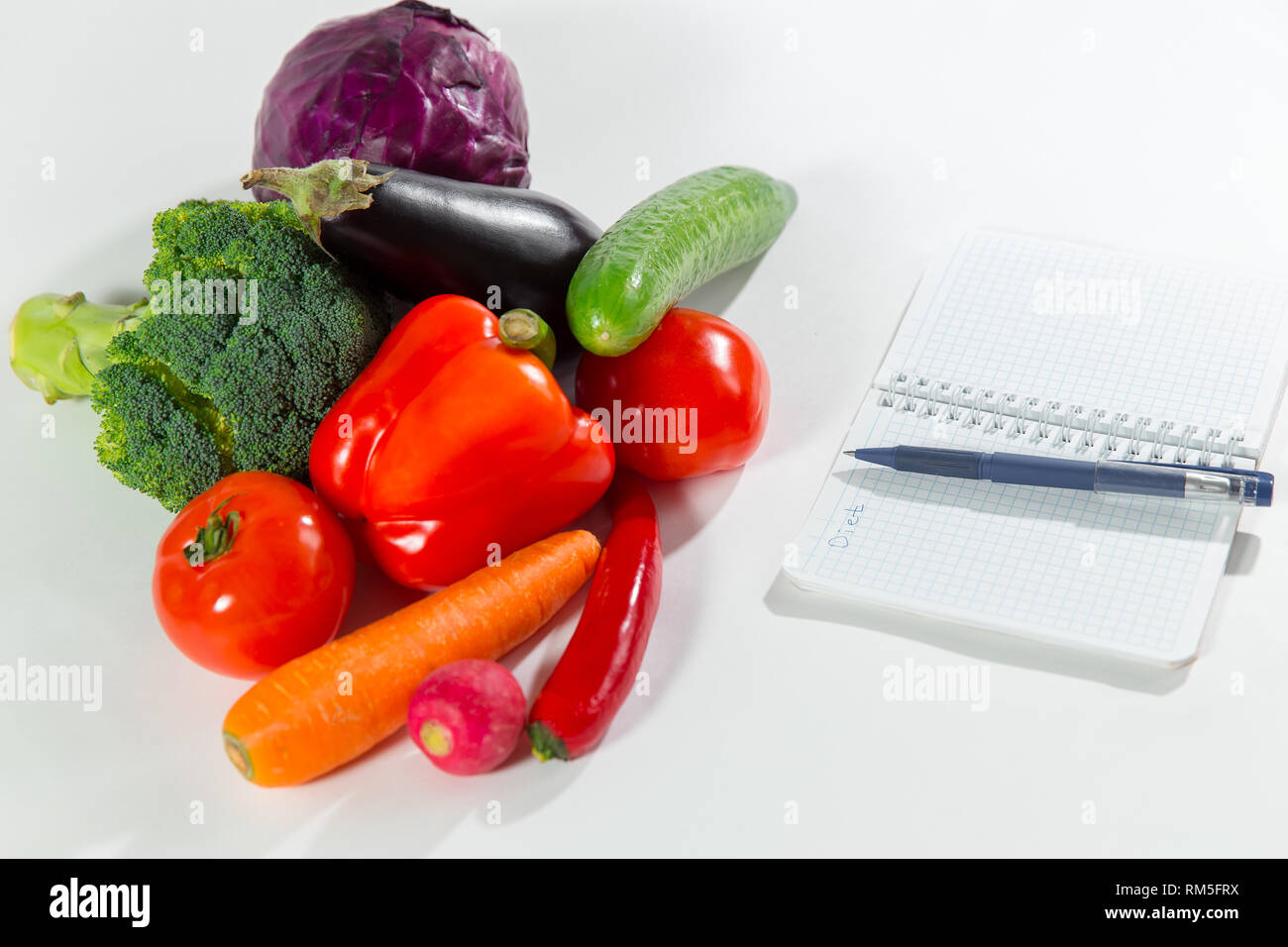 Food notebook diet hi-res stock photography and images - Alamy