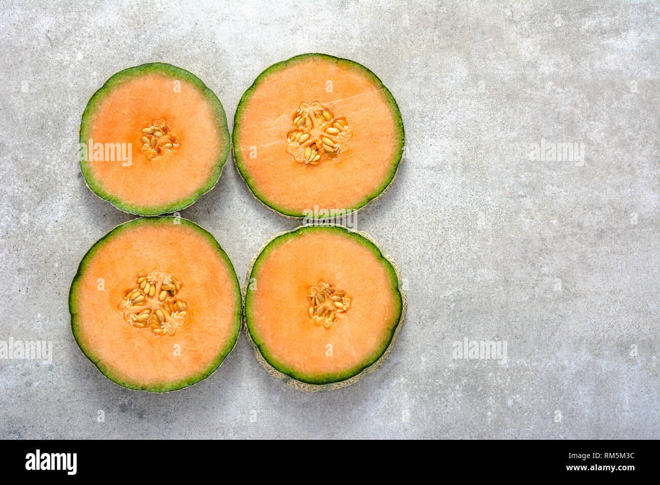 Melon melons slice hi-res stock photography and images - Alamy