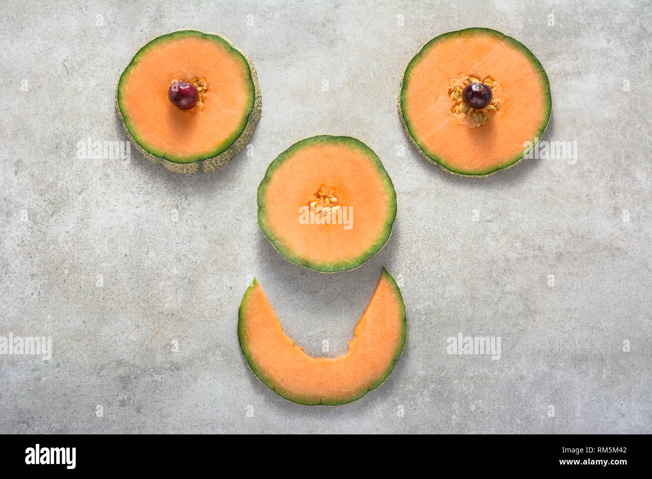 Fruity smiley face fruit hi-res stock photography and images - Alamy