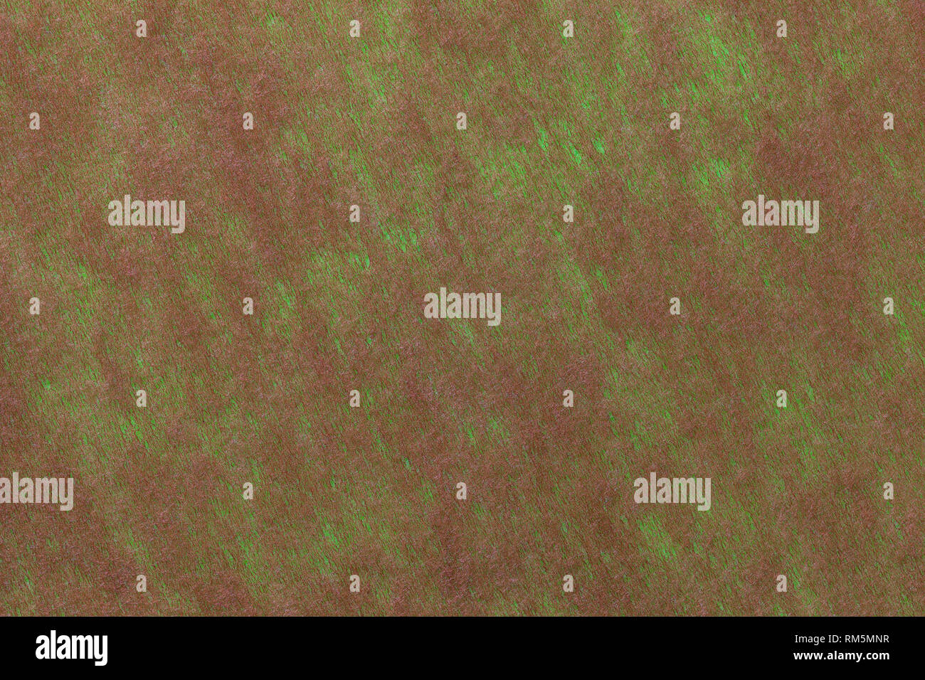 Structure of dark green background with brown spots of felt fabric ...