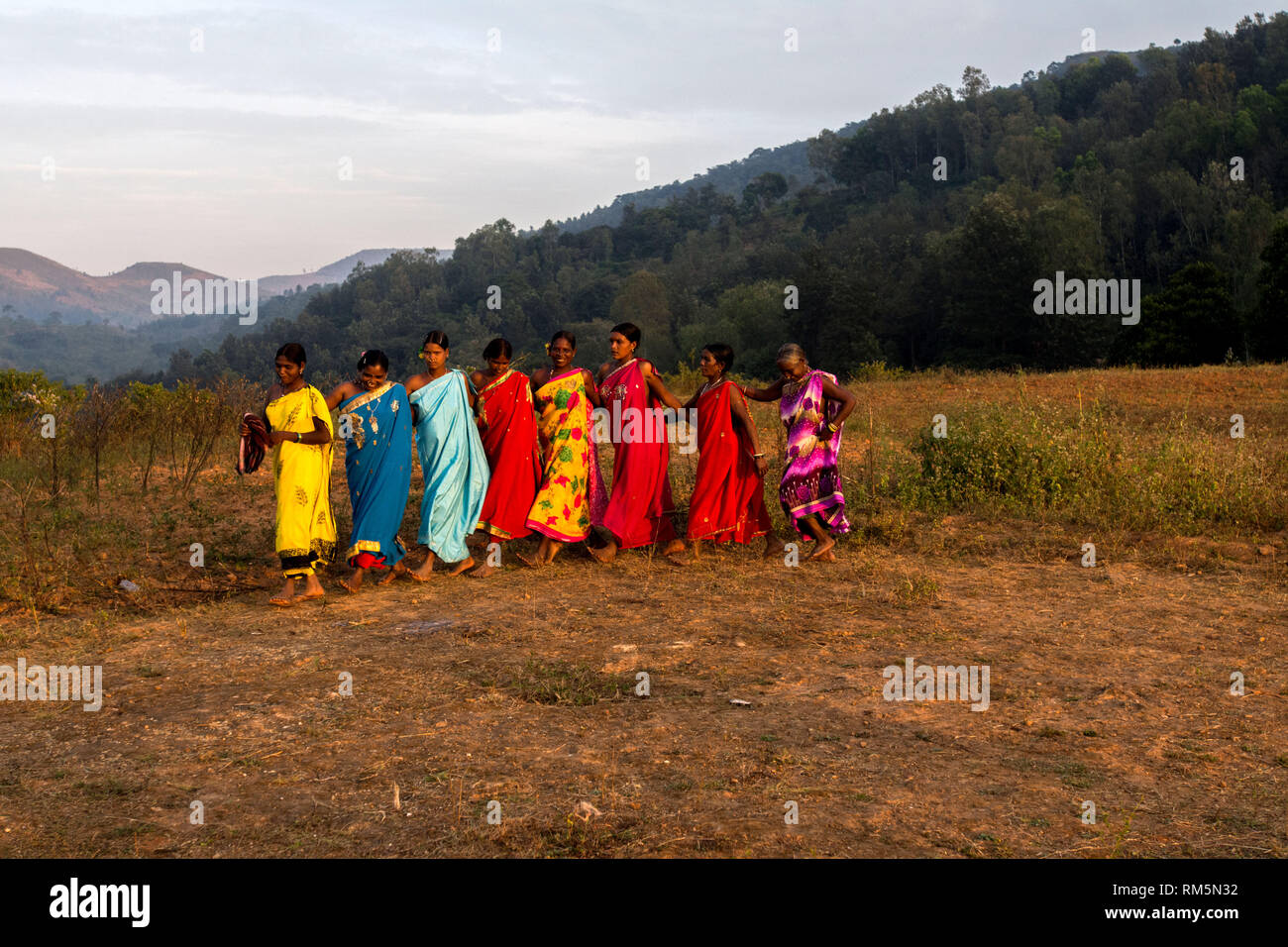 Dhimsa dance hi-res stock photography and images - Alamy