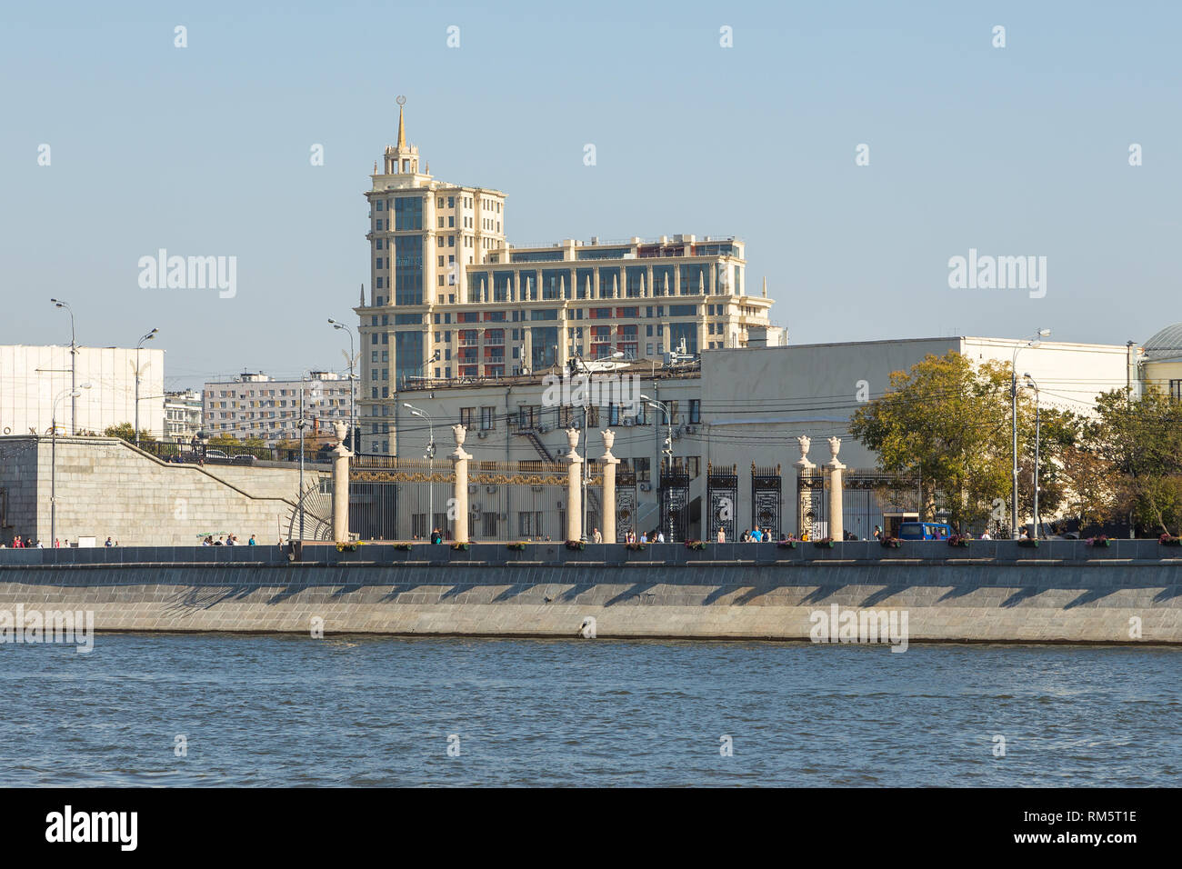 Moscow, Russia- 21 September 2014: View of the modern buildings of the ...