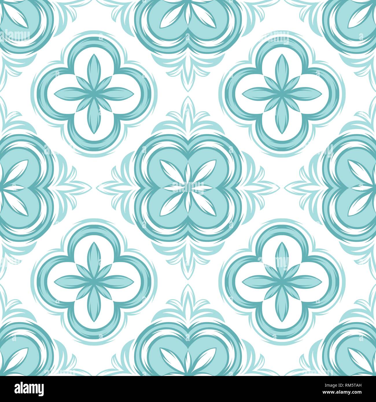 Portuguese azulejo ceramic tile pattern Stock Vector Image & Art - Alamy