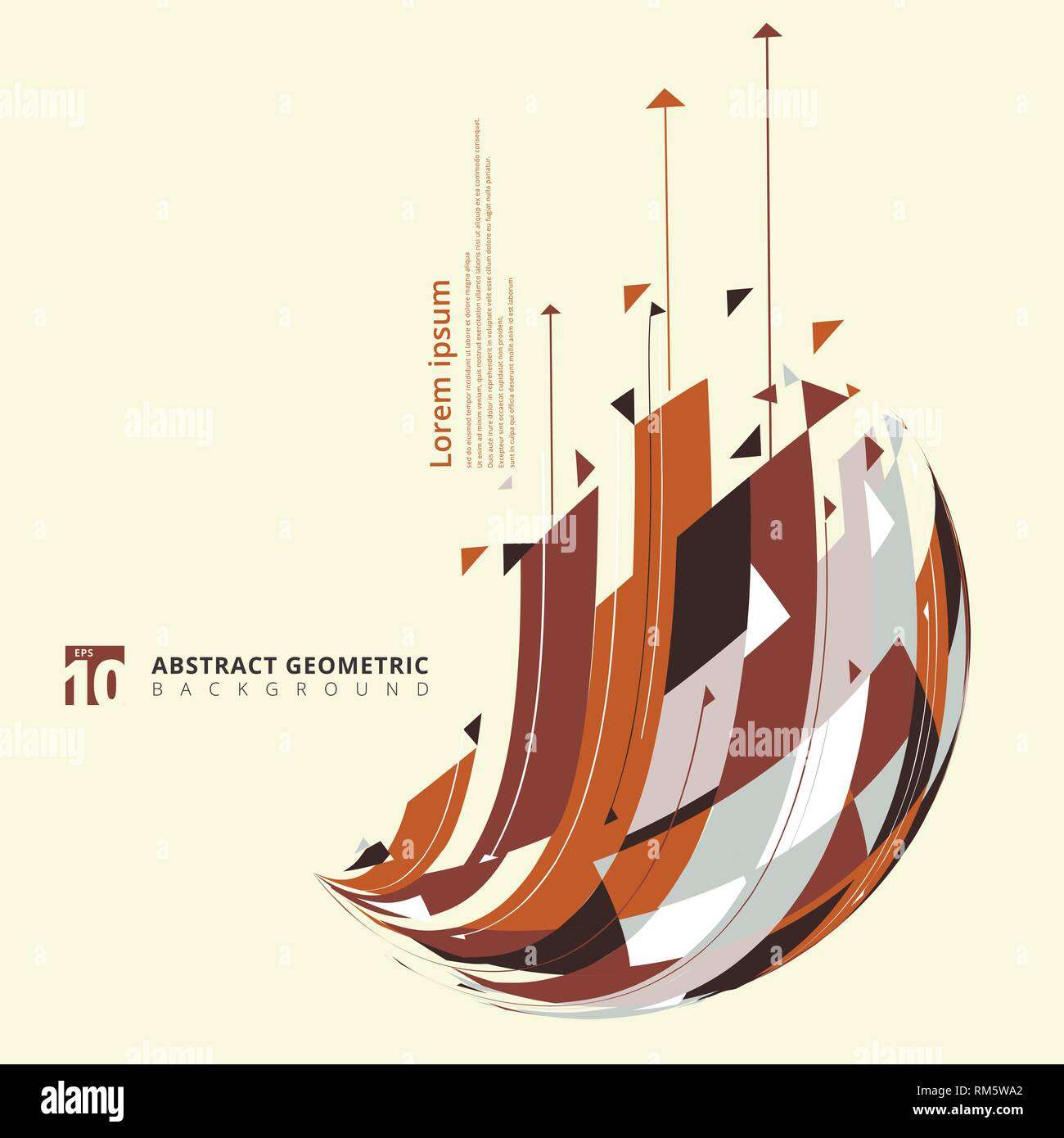 Abstract brown color tone 3D geometric, triangle, lines striped ...