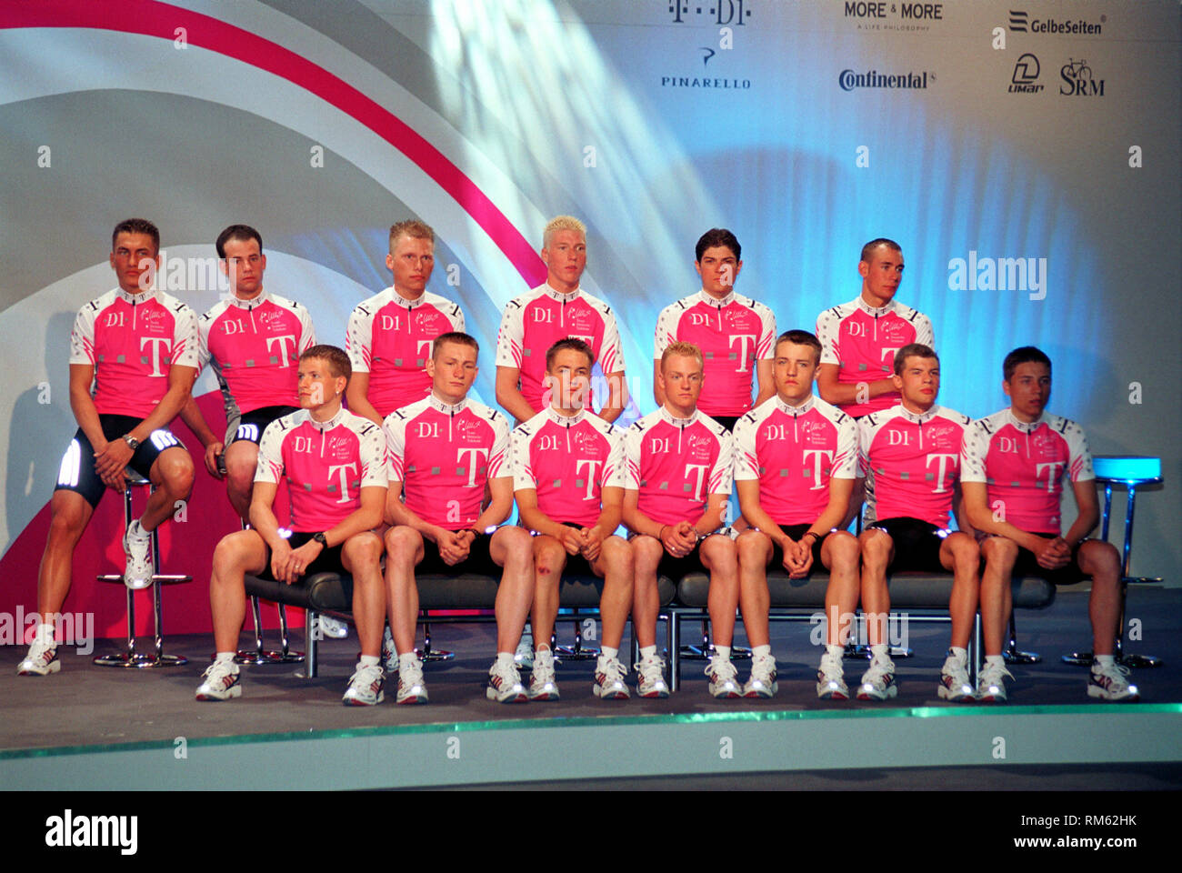 Dortmund Germany 29.01.2001, presentation of Team Telekom cycling team ...