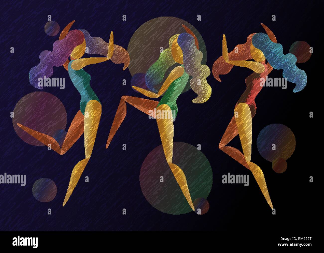 Athletic dance move Stock Vector Images - Alamy