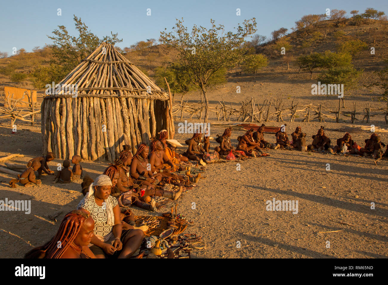 Himba village, Kaokoveld, Namibia, Africa Stock Photo - Alamy