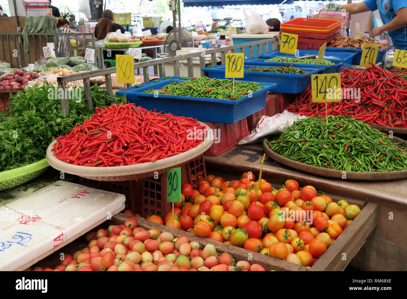 The Market, Rayong City, Rayong Province, Thailand Stock Photo - Alamy