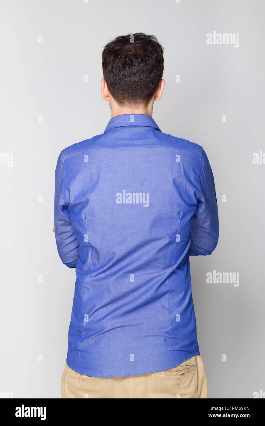 Curly man in shirt hi-res stock photography and images - Alamy