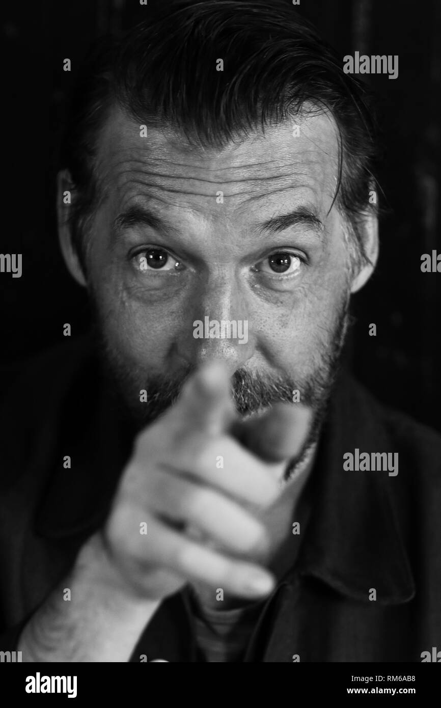 Actor Craig Parkinson Black and White Stock Photos & Images - Alamy