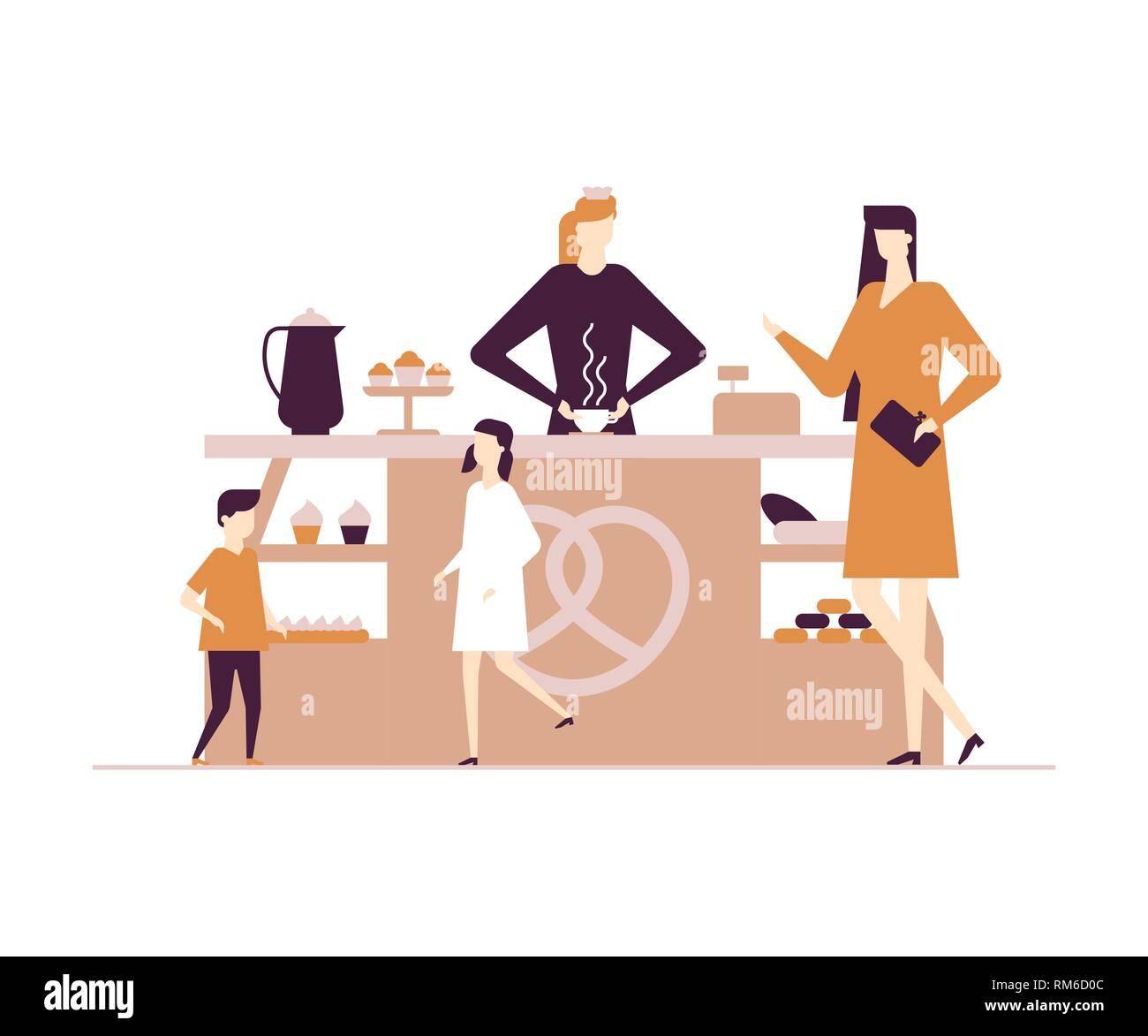 Cake illustration for lifestyle design Cut Out Stock Images & Pictures ...