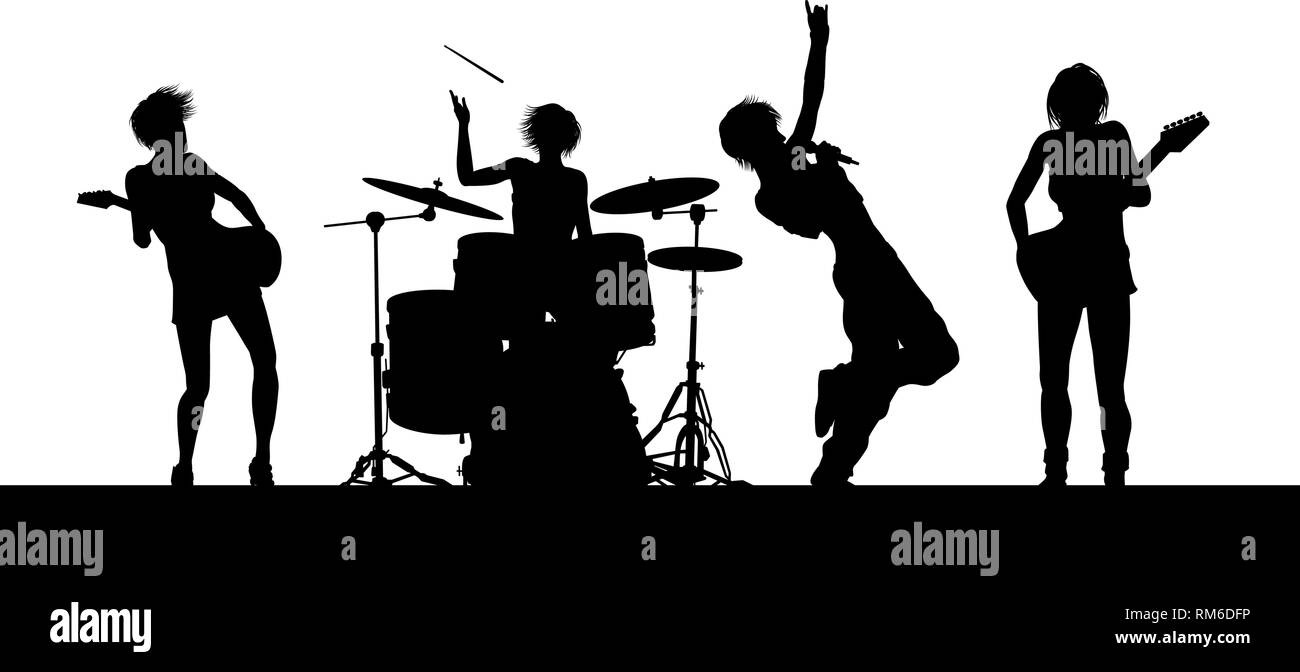 Stadium gig band Black and White Stock Photos & Images - Alamy