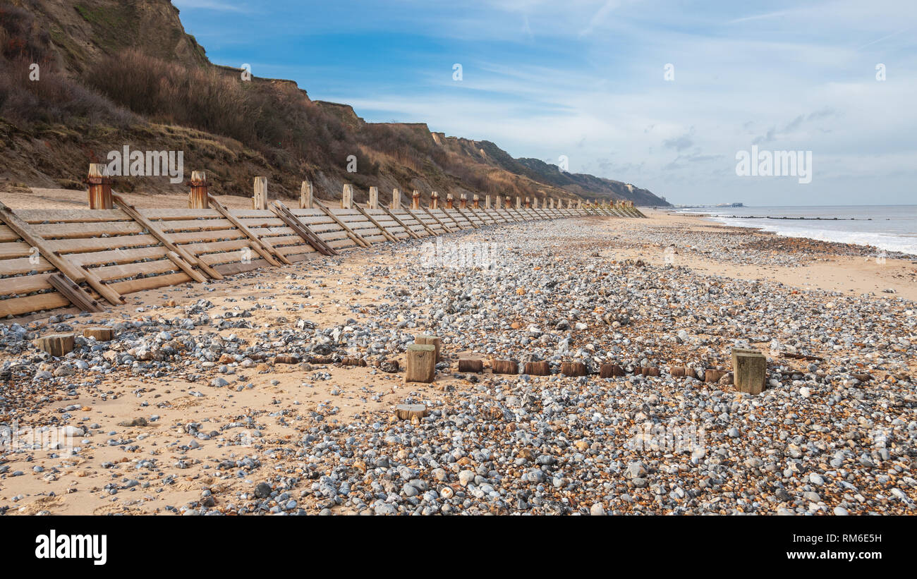 Coastal Defences Overstrand Norfolk High Resolution Stock Photography ...