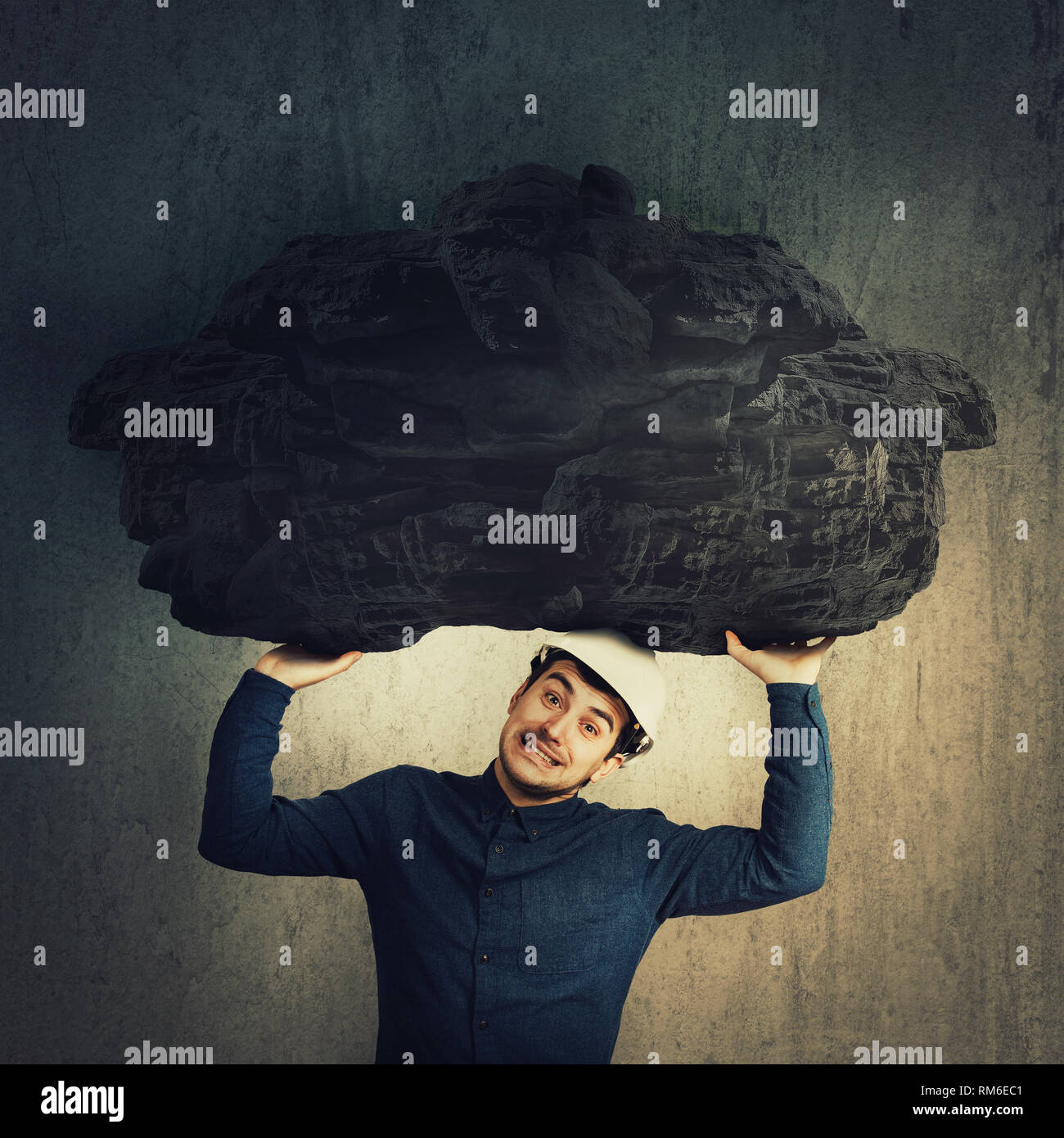 Man with huge head hi-res stock photography and images - Alamy