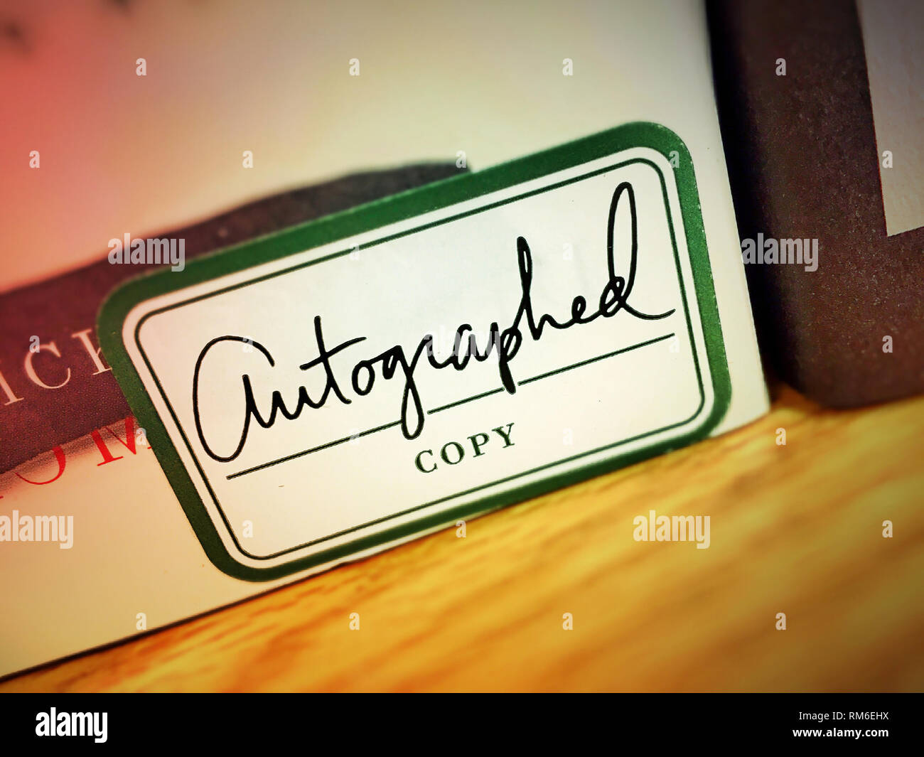 Autographed Copy Sticker on a Book at Barnes & Noble Booksellers, NYC ...