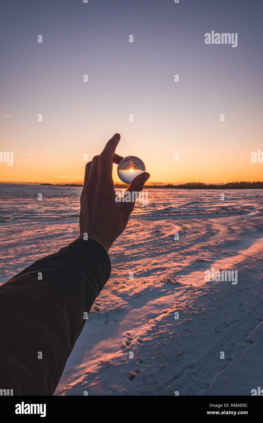 Sunset sphere hi-res stock photography and images - Alamy