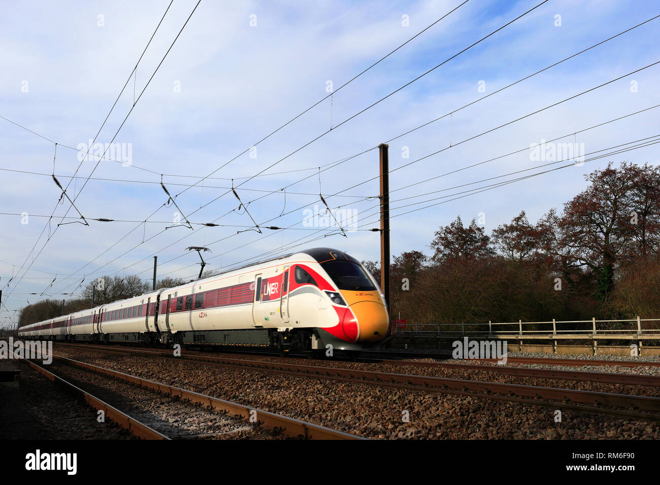 LNER Azuma train Class 800, Intercity Express Train, East Coast Main ...