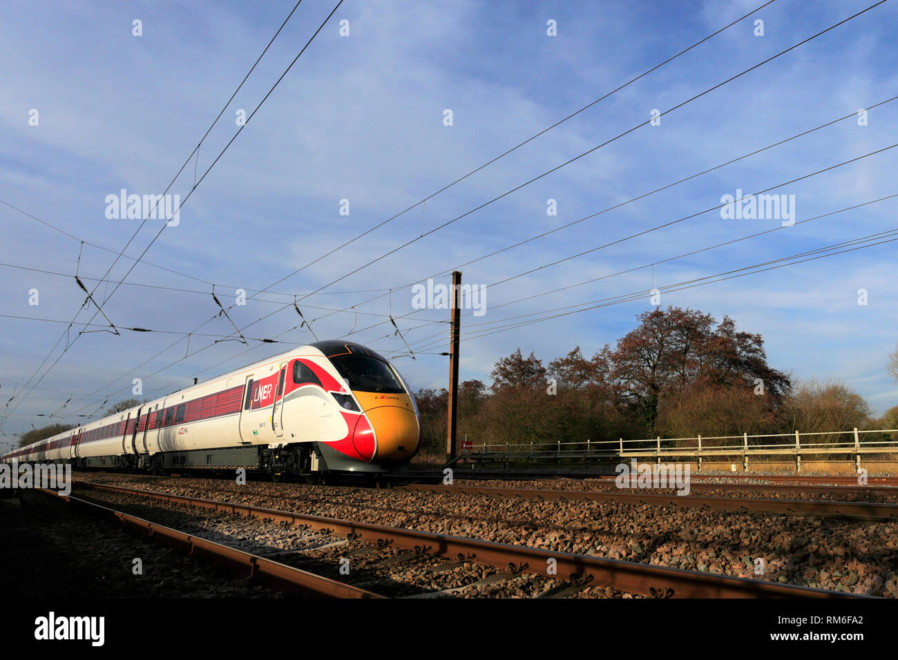 LNER Azuma train Class 800, Intercity Express Train, East Coast Main ...
