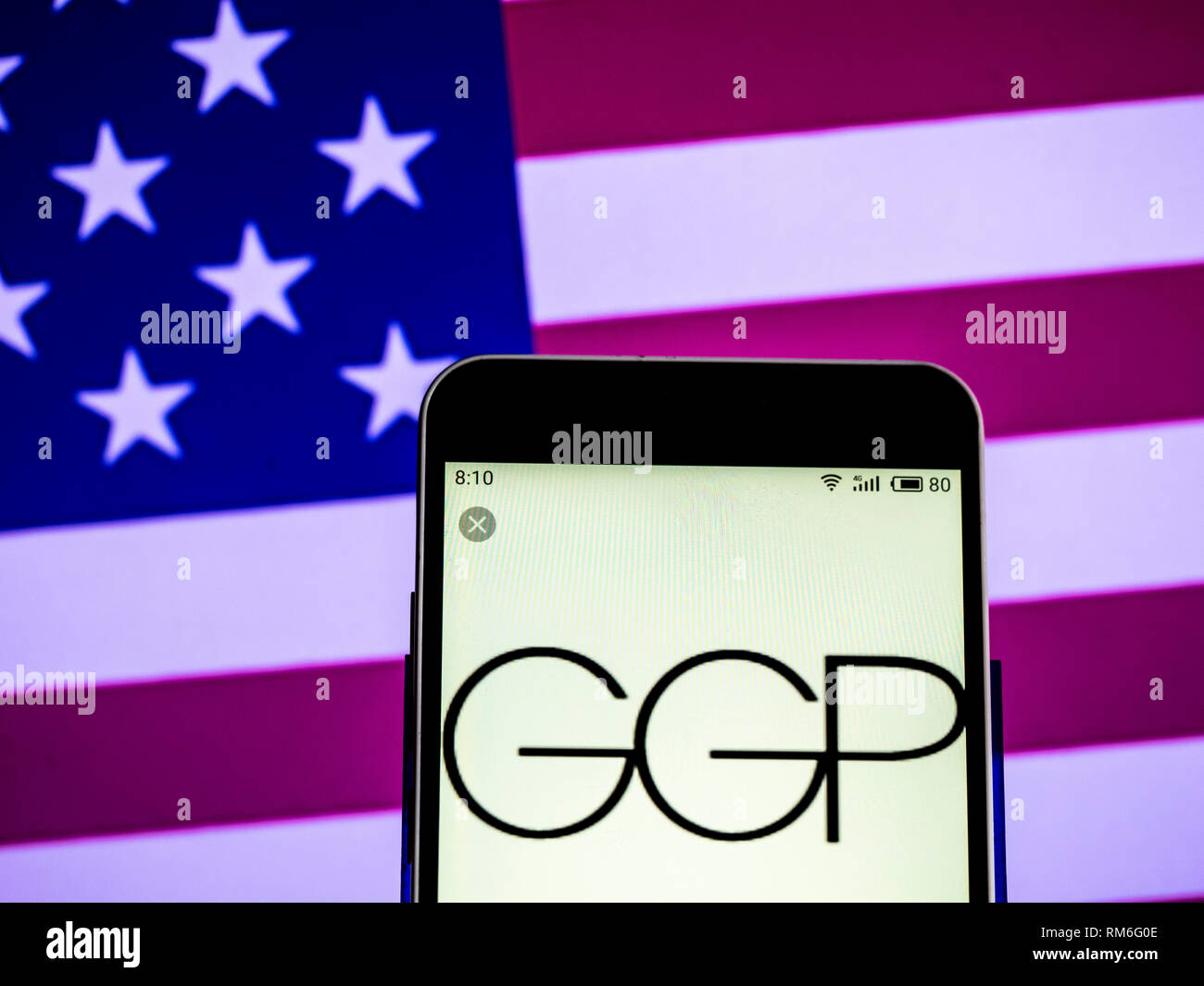 General Growth Properties company logo seen displayed on smart phone Stock Photo - Alamy
