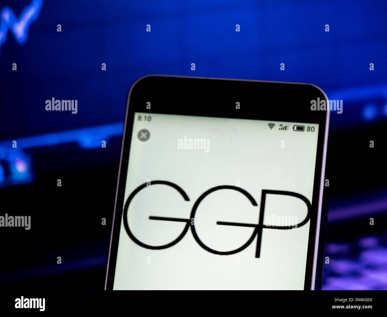 General Growth Properties company logo seen displayed on smart phone Stock Photo - Alamy