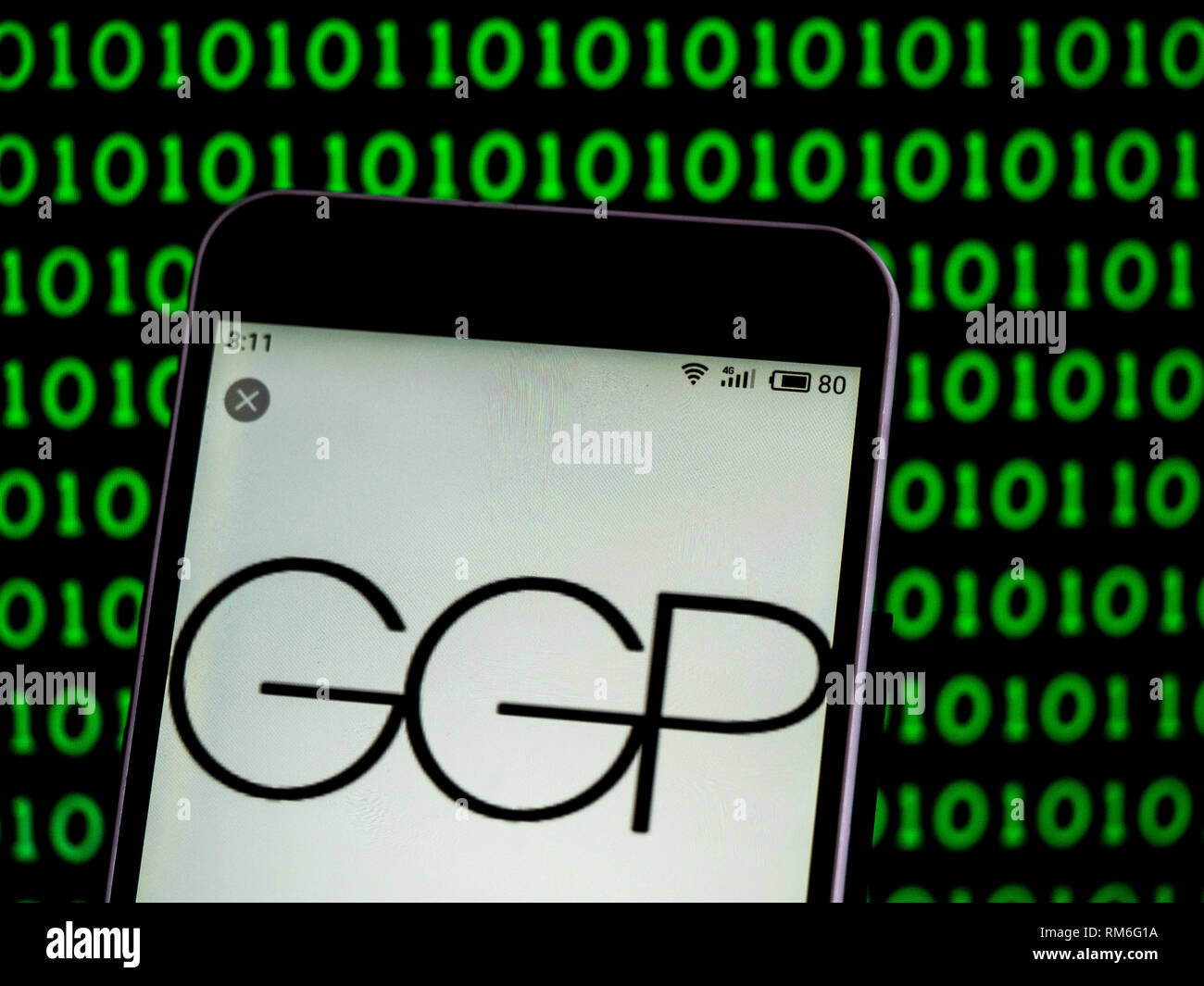 General Growth Properties company logo seen displayed on smart phone Stock Photo - Alamy